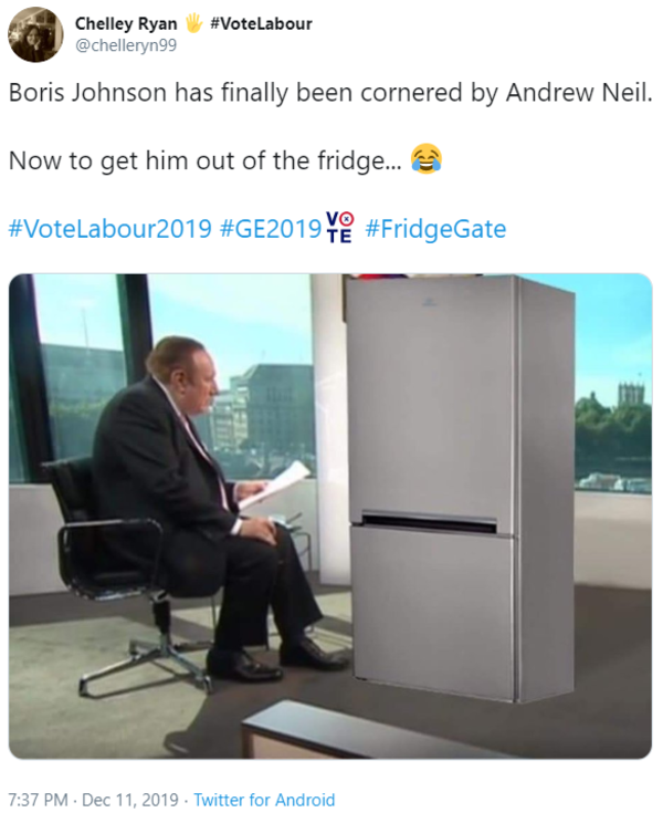 Andrew Neil | Boris Johnson Hides In a Fridge | Know Your Meme
