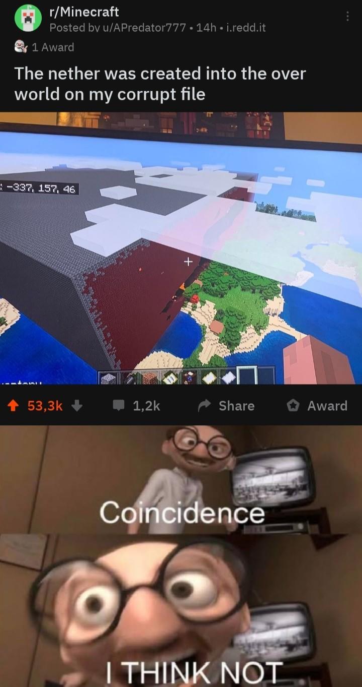 Hmm...interesting | /r/MinecraftMemes | Minecraft | Know Your Meme
