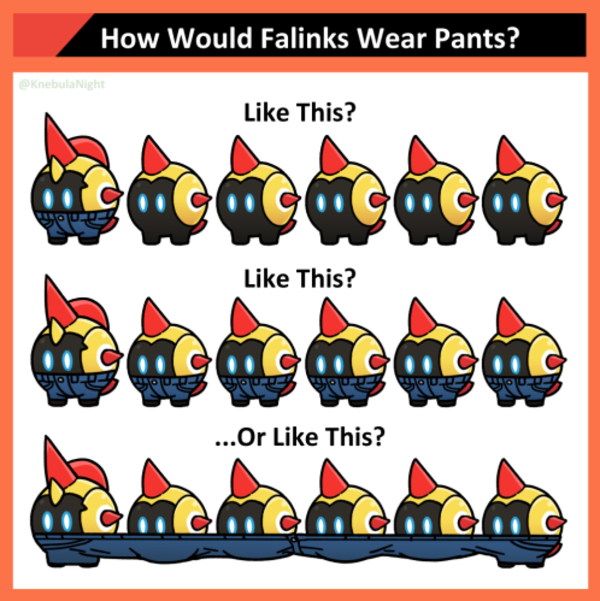 "How Would Falinks Wear Pants?" | Falinks | Know Your Meme