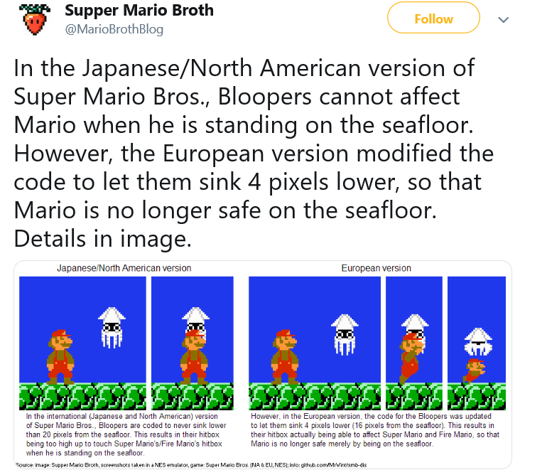Version differences | Super Mario | Know Your Meme