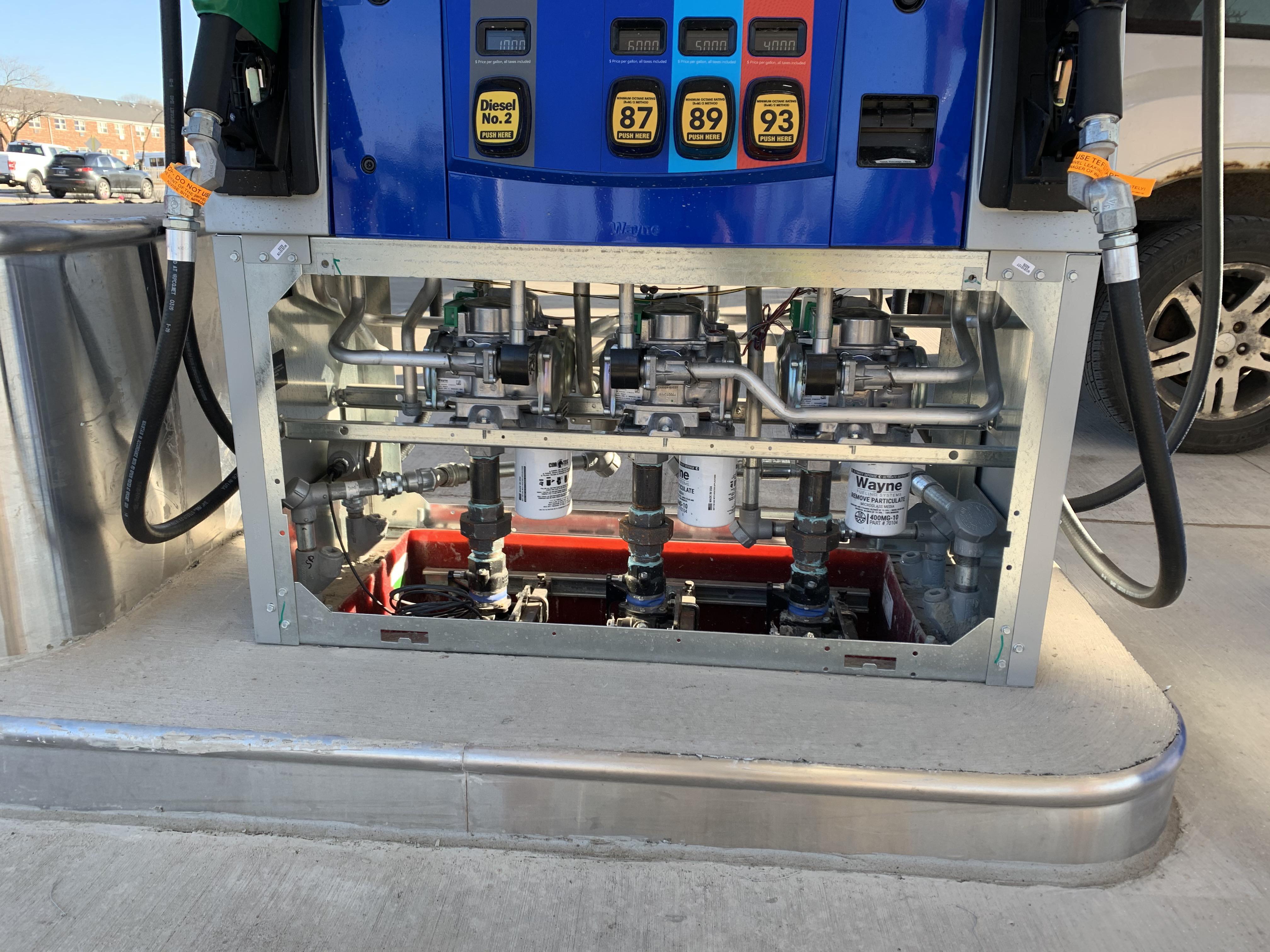 Inside of the bottom of a gas pump | /r/mildlyinteresting | Mildly ...