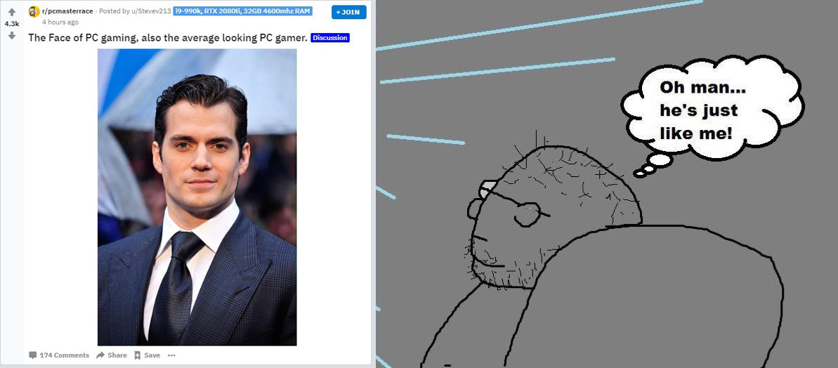Henry Cavill is just like me | Gaming | Know Your Meme