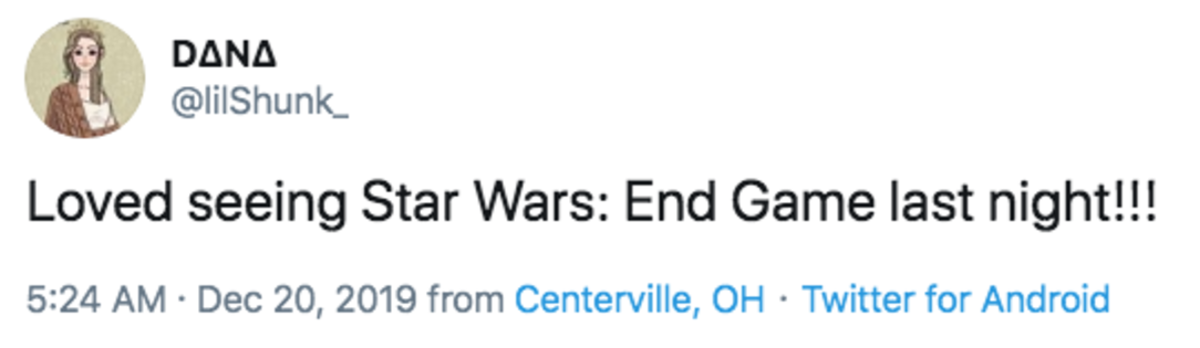 Loved seeing Star Wars: End Game last night!!! | Star Wars: Endgame ...