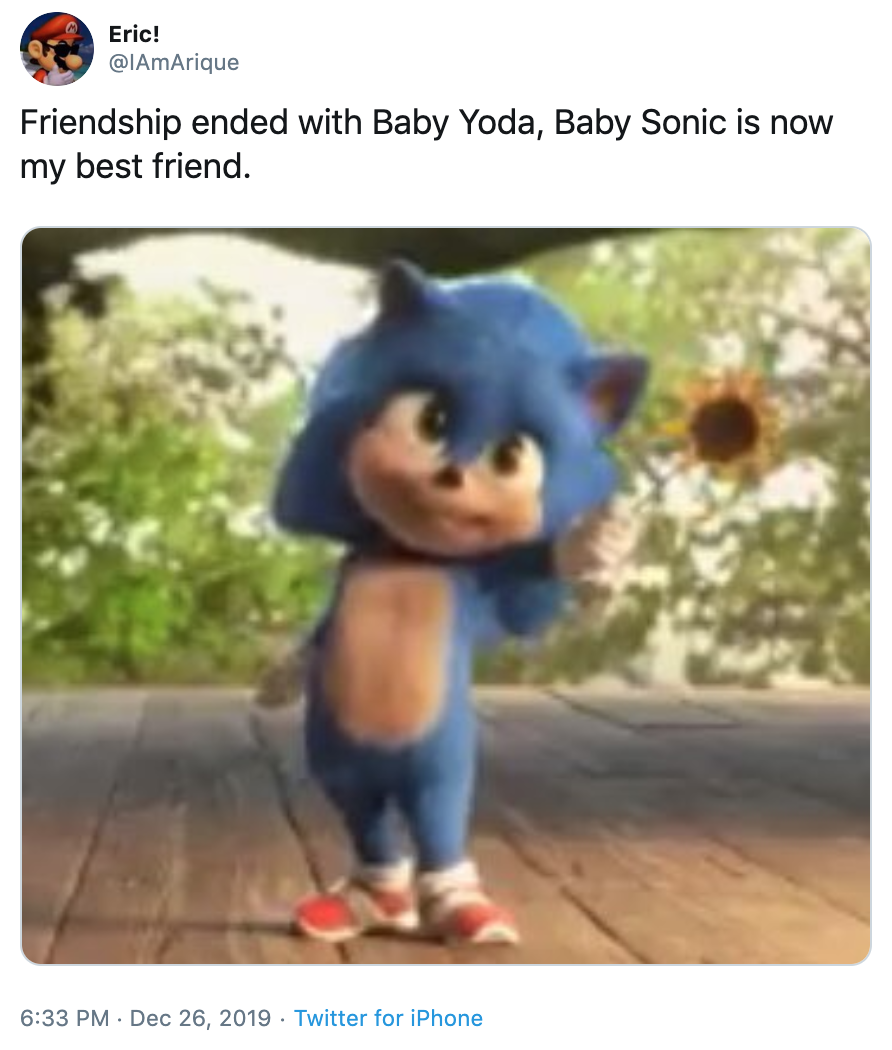 New Friend | Baby Sonic | Know Your Meme