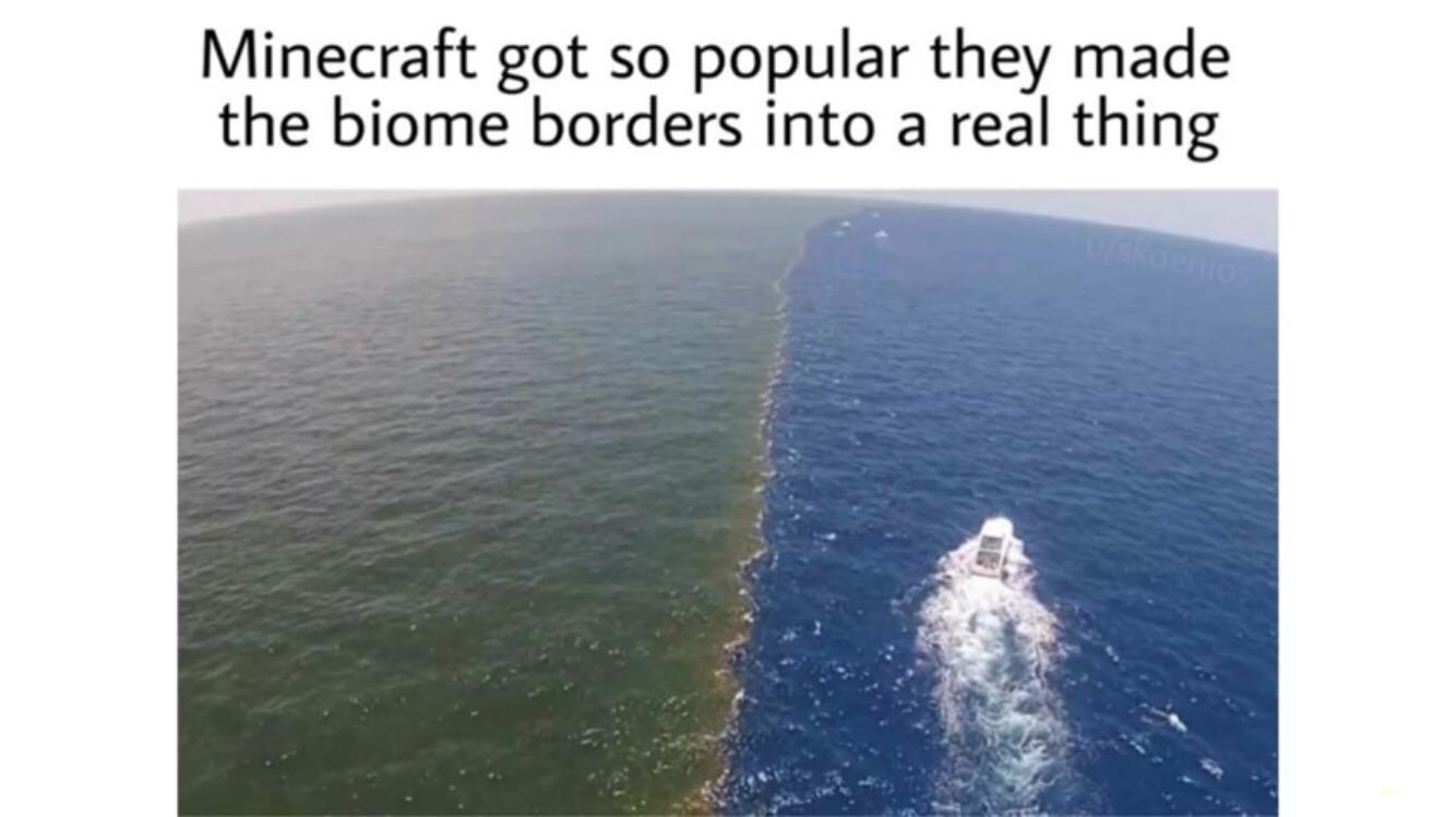 Biome Borders? | /r/MinecraftMemes | Minecraft | Know Your Meme