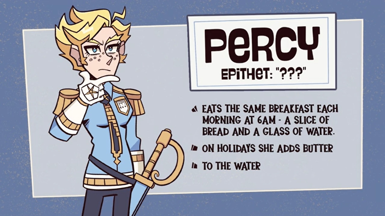 Percival King info card | Epithet Erased | Know Your Meme