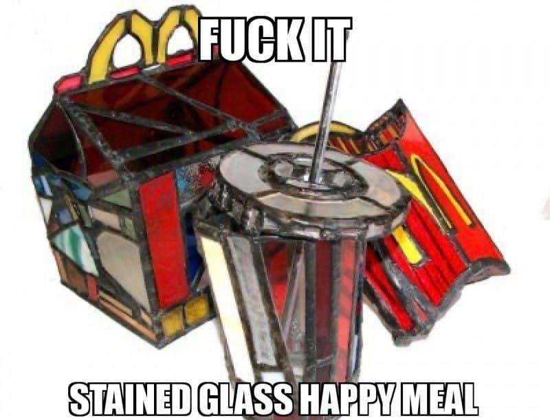 stained glass fries! Yall!! | /r/okbuddyretard | OkBuddyRetard | Know ...