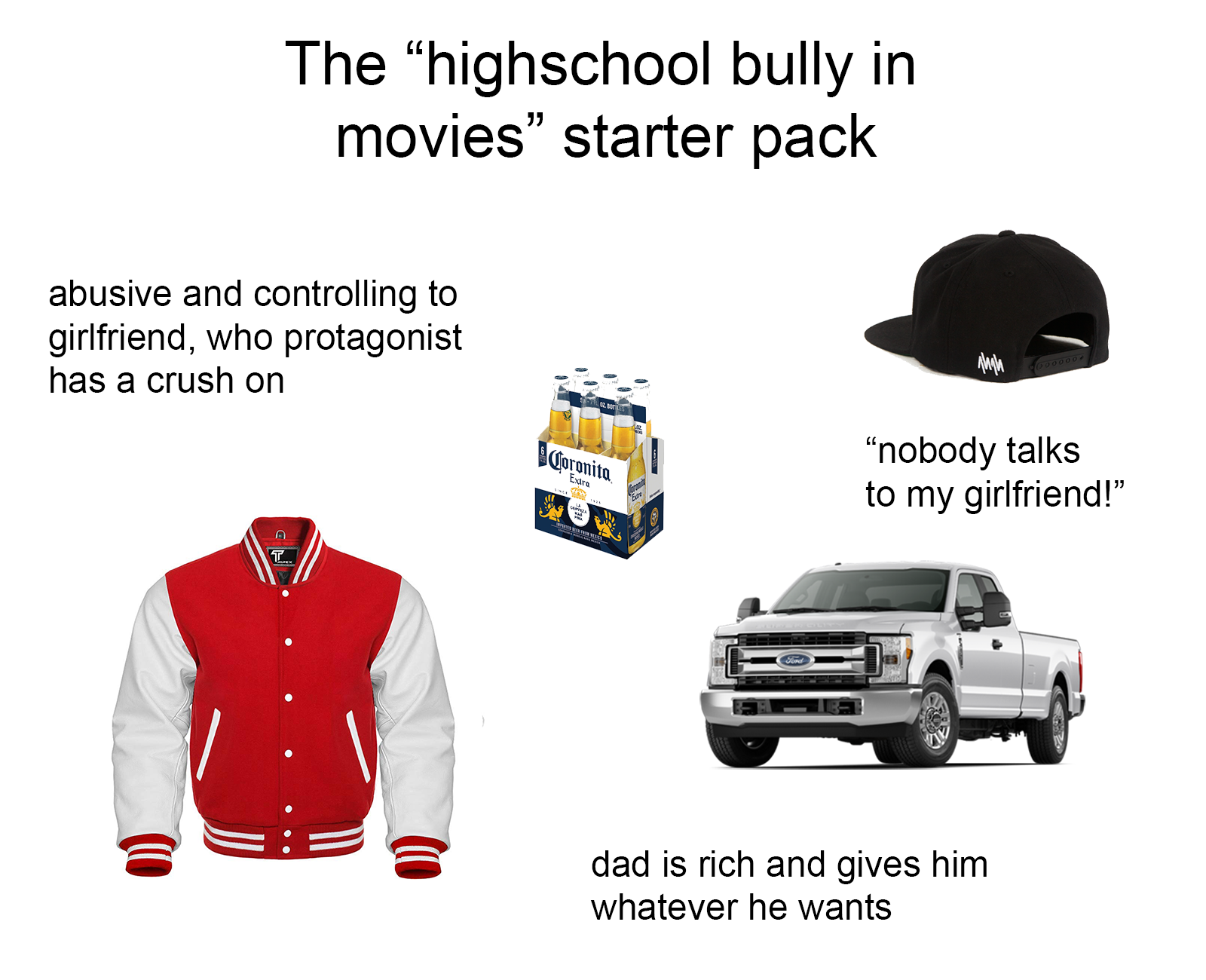 the "highschool bully in movies" starter pack | /r/starterpacks ...