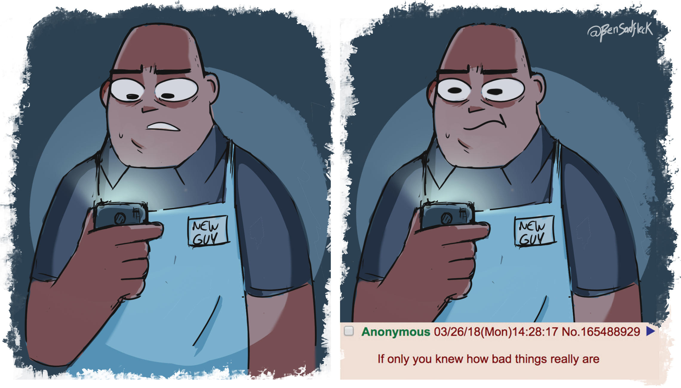 Twitter scares New Guy | New Guy | Know Your Meme