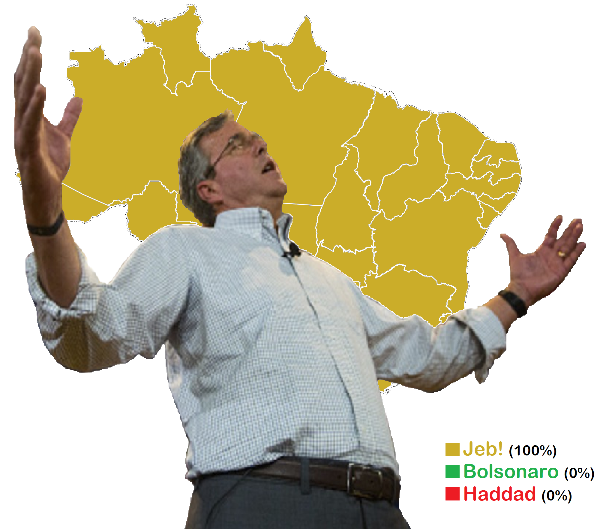 Jeb Wins Brazil Jeb Wins Jeb Bush Flawless Victory Know Your Meme