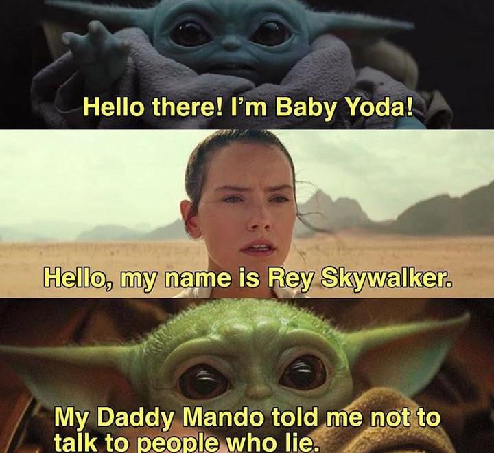 Papa Mando says don't lie | /r/BabyYoda | Baby Yoda / Grogu | Know Your ...