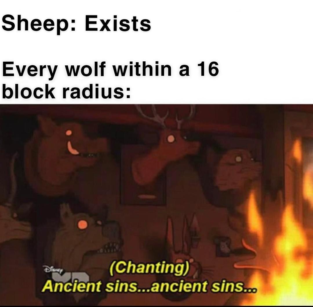 What did the sheep do to deserve this | /r/MinecraftMemes | Minecraft ...