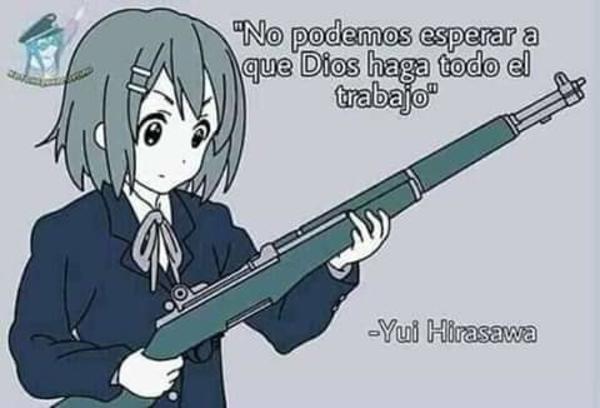 We can't expect God to do all the work | K-On! | Know Your Meme