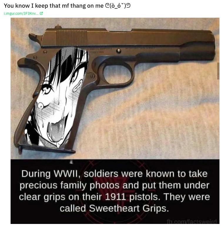 AHEGAO gun | You Know I Keep That Thang On Me | Know Your Meme