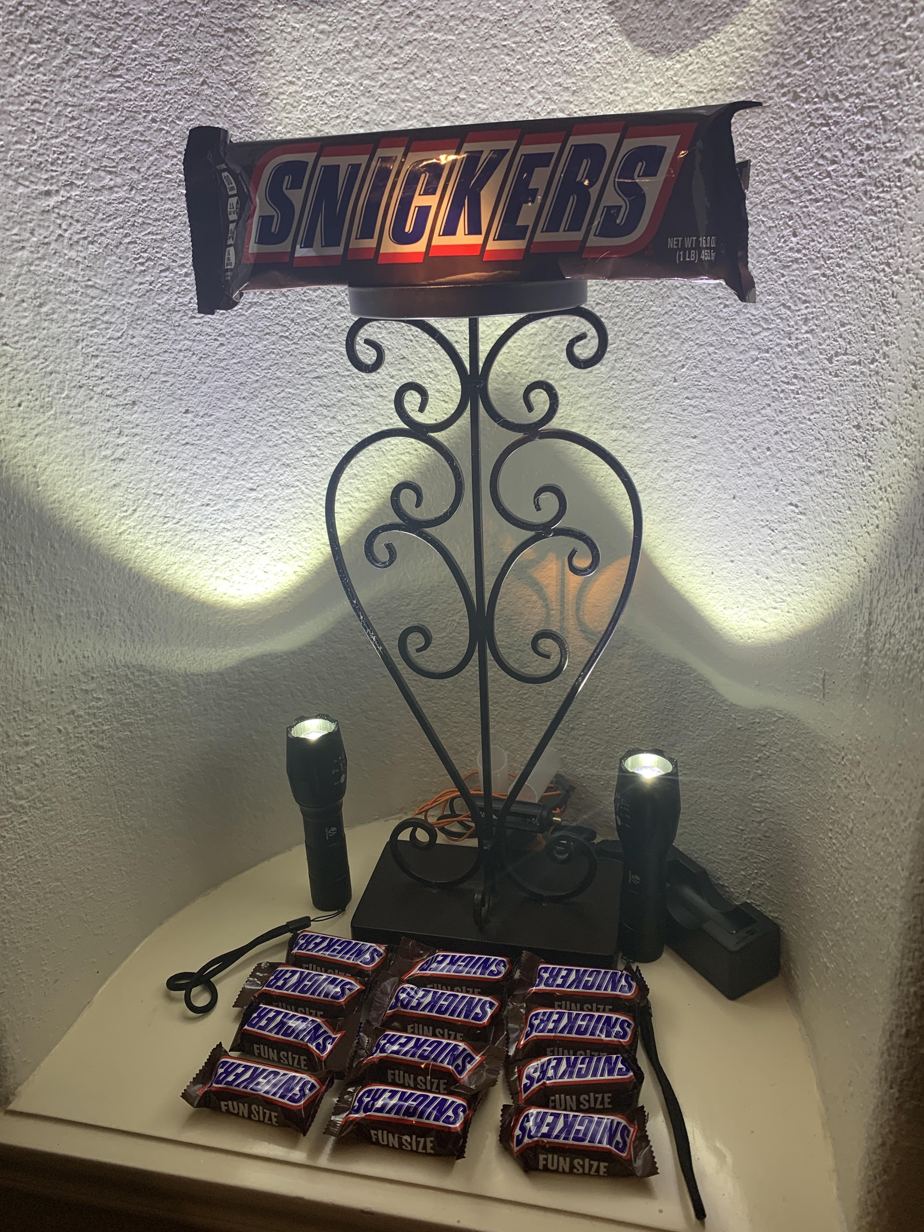 My dad made a shrine to Snickers | /r/mildlyinteresting | Mildly ...