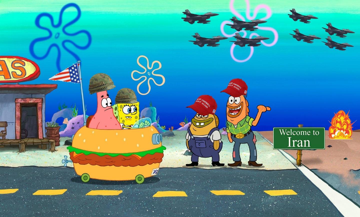 Rolling up to Iran like | /r/BikiniBottomTwitter | SpongeBob ...