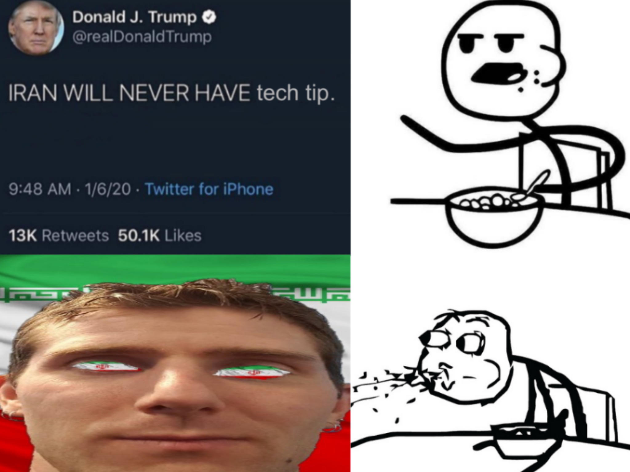 leenus tips in cohort with IRAN???? | /r/okbuddyretard | OkBuddyRetard ...