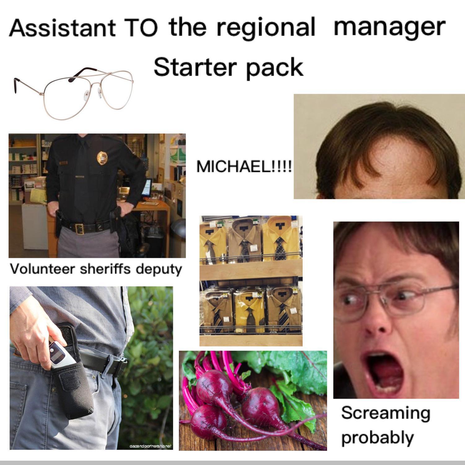 Assistant TO the regional manager starter pack | /r/starterpacks ...