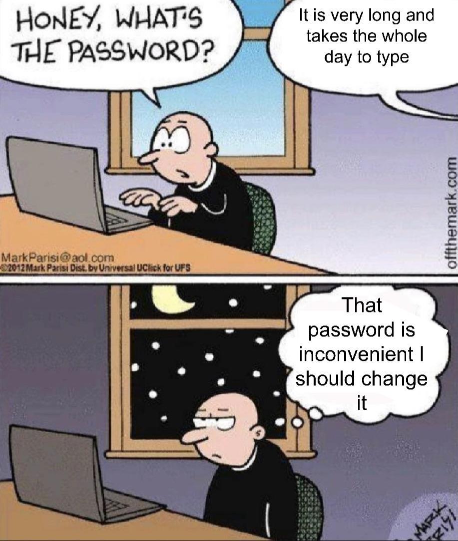 Long password | Comic Strips | Know Your Meme