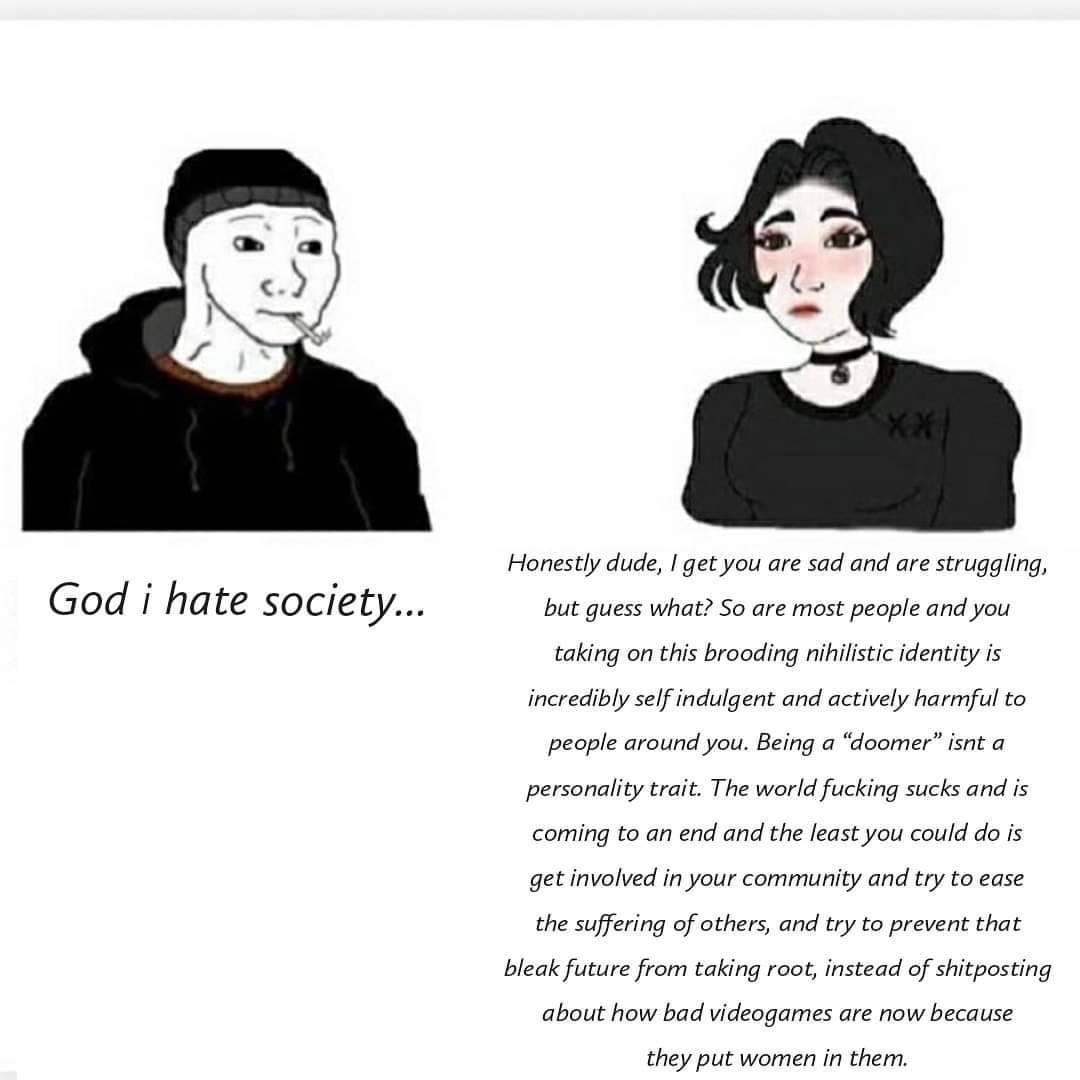 So doomer now =incels, wtf?? Do these people not know shit? | /r/Doomers | Doomer Girl | Know ...