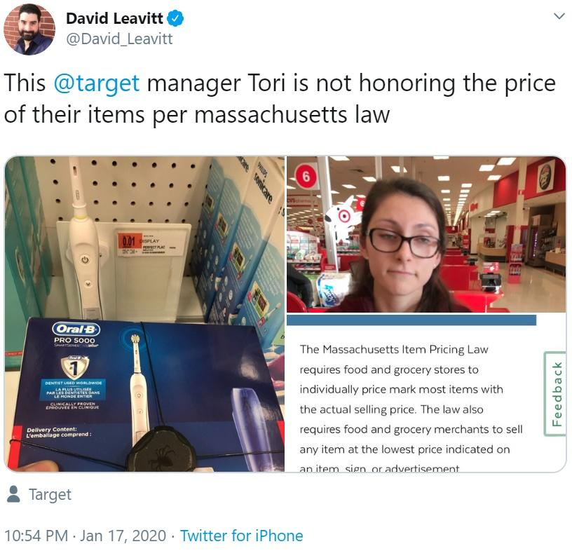 @David_Leavitt's Target Tori Tweet | Target Tori | Know Your Meme