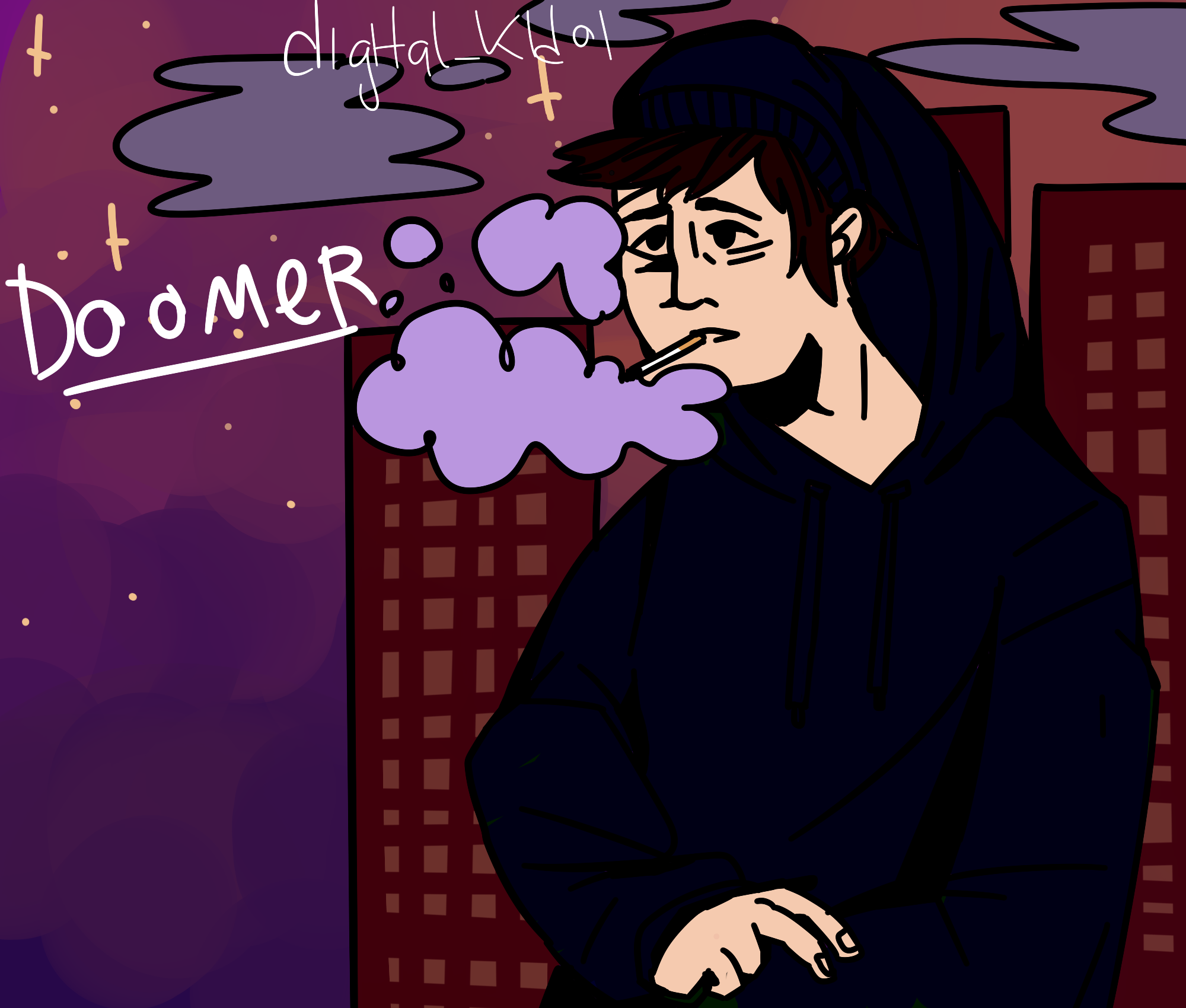 Drew a doomer. Maybe, i'll do the same with all generation memes | /r ...