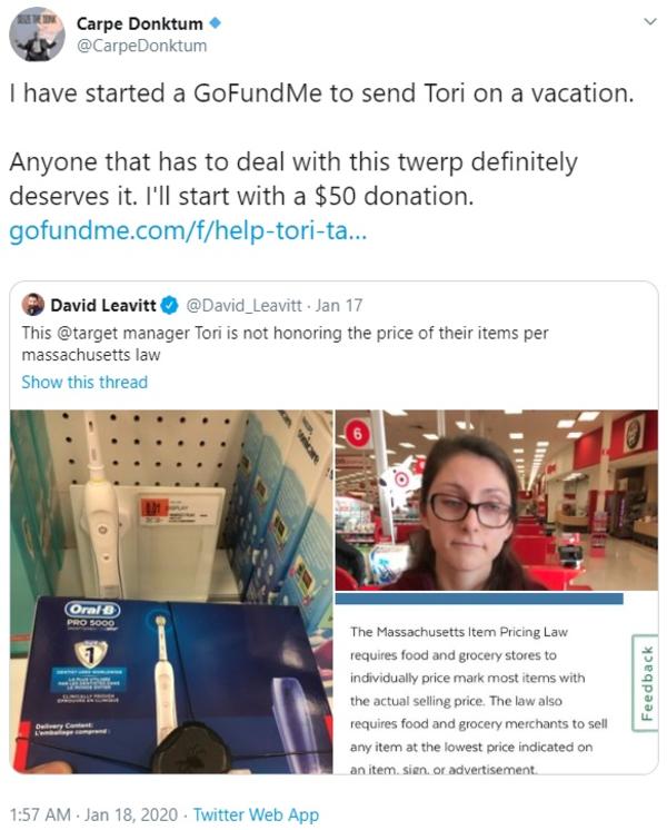 CarpeDonktum's GoFundMe | Target Tori | Know Your Meme