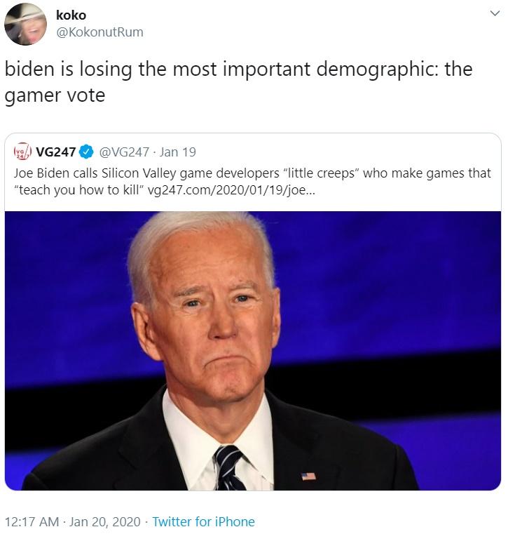 The Gamer Vote | Joe Biden vs. Gamers | Know Your Meme