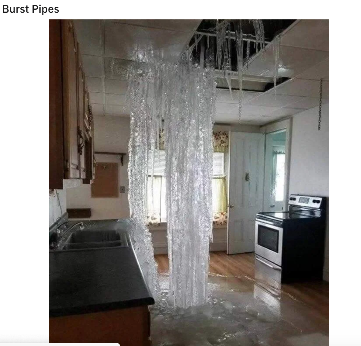 /r/wellthatsucks burst pipes | Know Your Meme