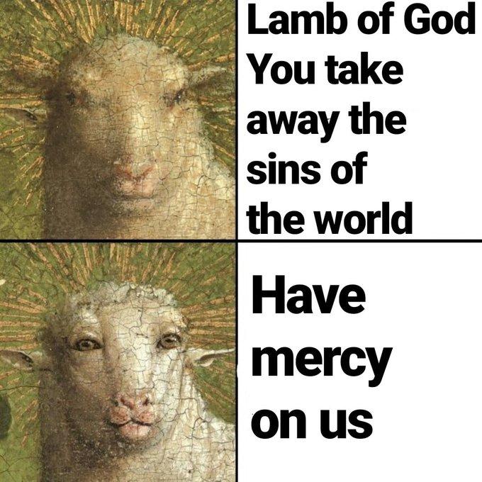 Lamb of God | Ghent Altarpiece Lamb Restoration | Know Your Meme