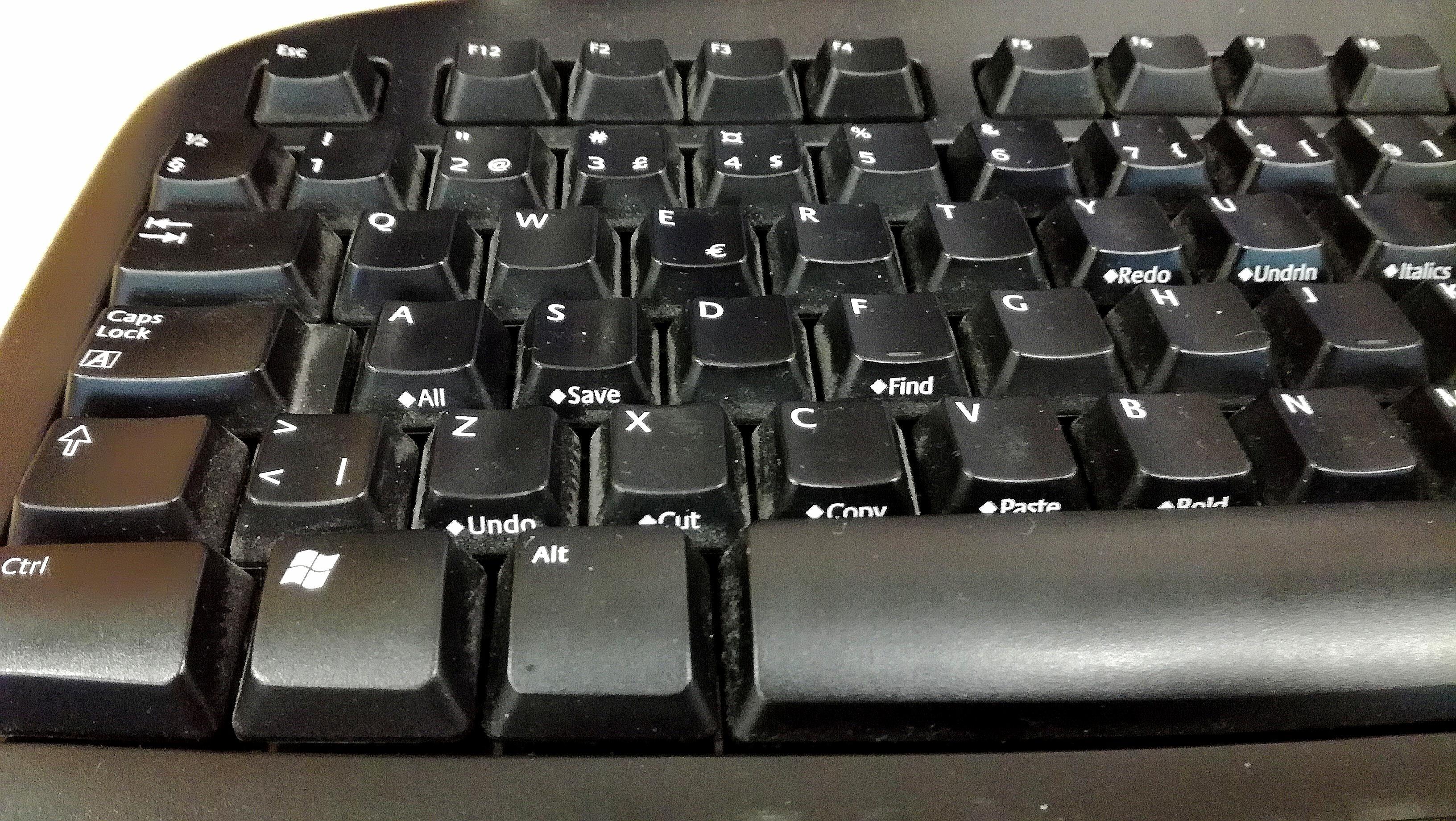 My office keyboard shows ctrl shortcuts | /r/mildlyinteresting | Mildly ...