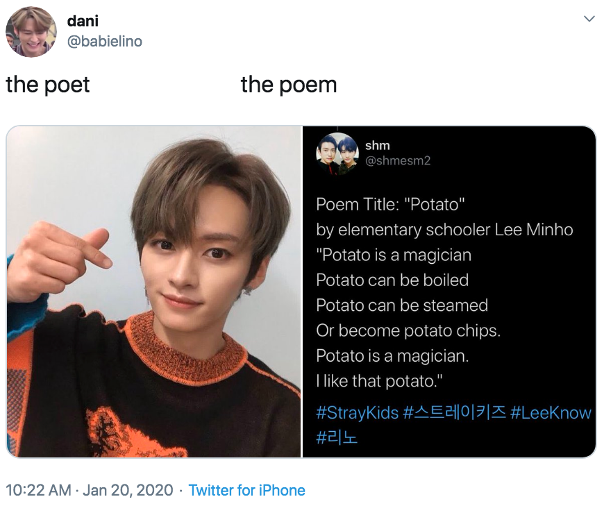 Potato | The Poet / The Poem | Know Your Meme