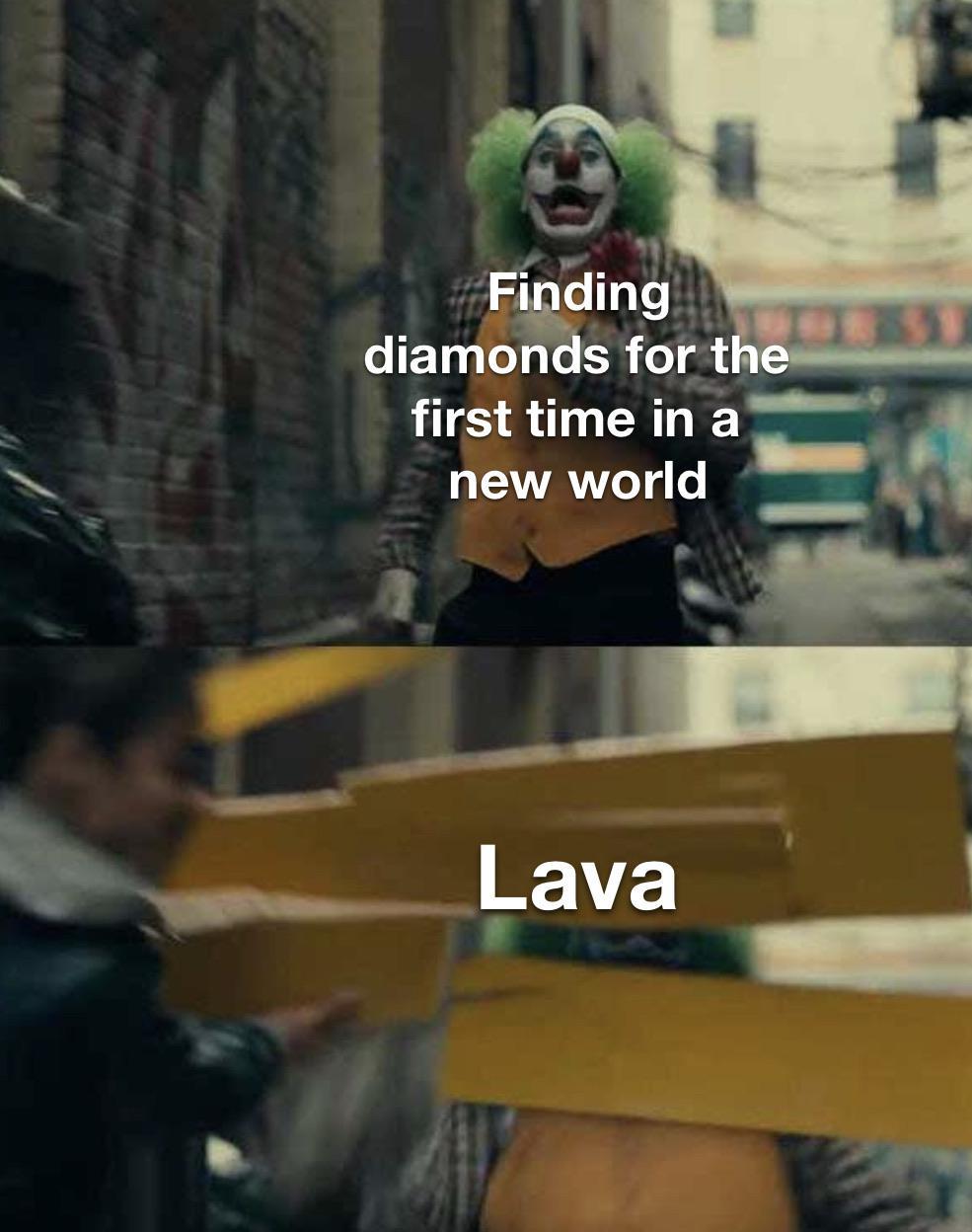 Always dig around the diamonds or use a water bucket guys | /r ...