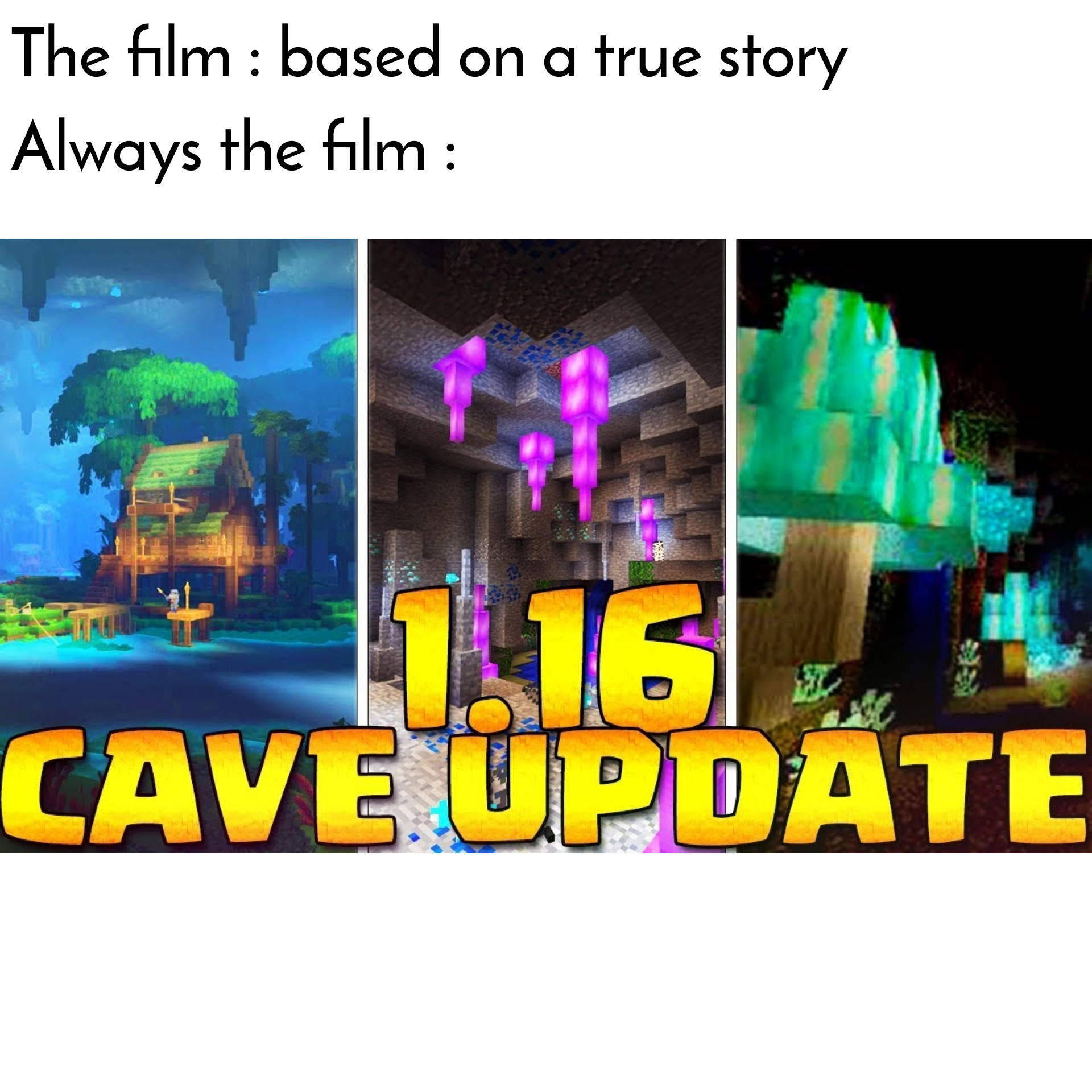I want better caves | /r/MinecraftMemes | Minecraft | Know Your Meme