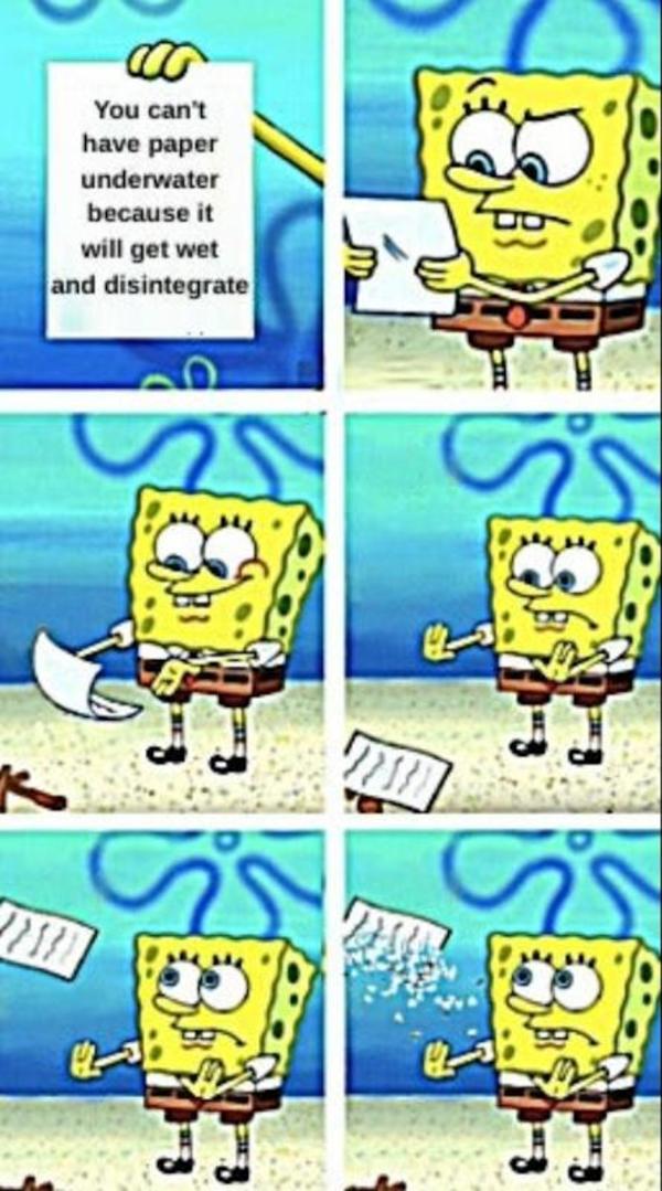 Water is wet | /r/BikiniBottomTwitter | SpongeBob SquarePants | Know ...