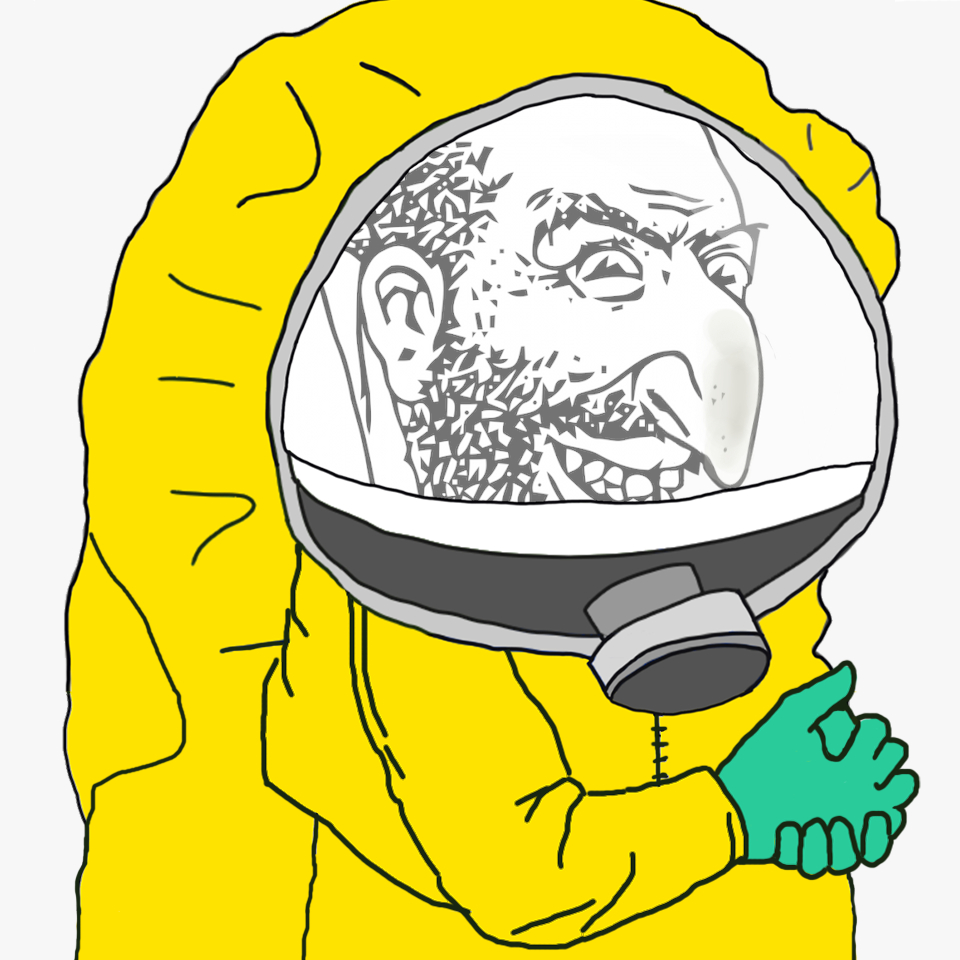 merchant in suit | Hazmat Suit Edits | Know Your Meme