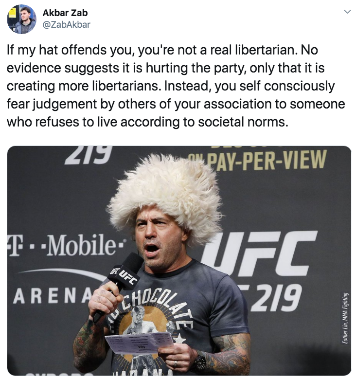 Joe Rogan | If My Hat Offends You, You're Not a Real Libertarian | Know ...