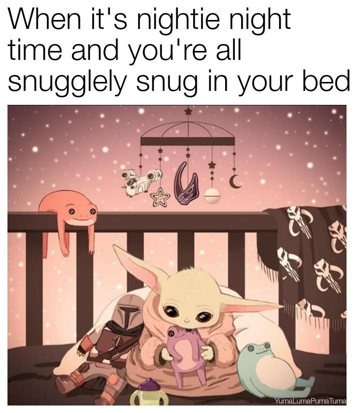 Snugglely snug | /r/BabyYoda | Baby Yoda / Grogu | Know Your Meme