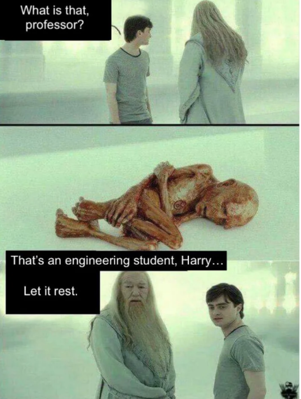 That's an engineering student harry | Dead Baby Voldemort | Know Your Meme