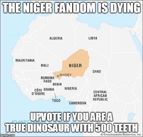 niger | /r/okbuddyretard | X Fandom Is Dying, Repost If You're a True ...