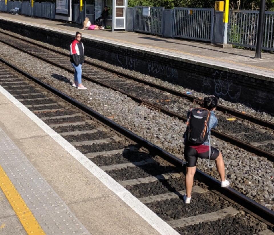 /r/justforsocialmedia railway tracks | Know Your Meme