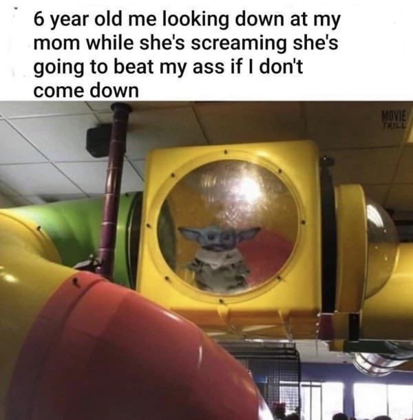 Gotta burn the energy off from his chicky nuggies | /r/BabyYoda | Baby ...