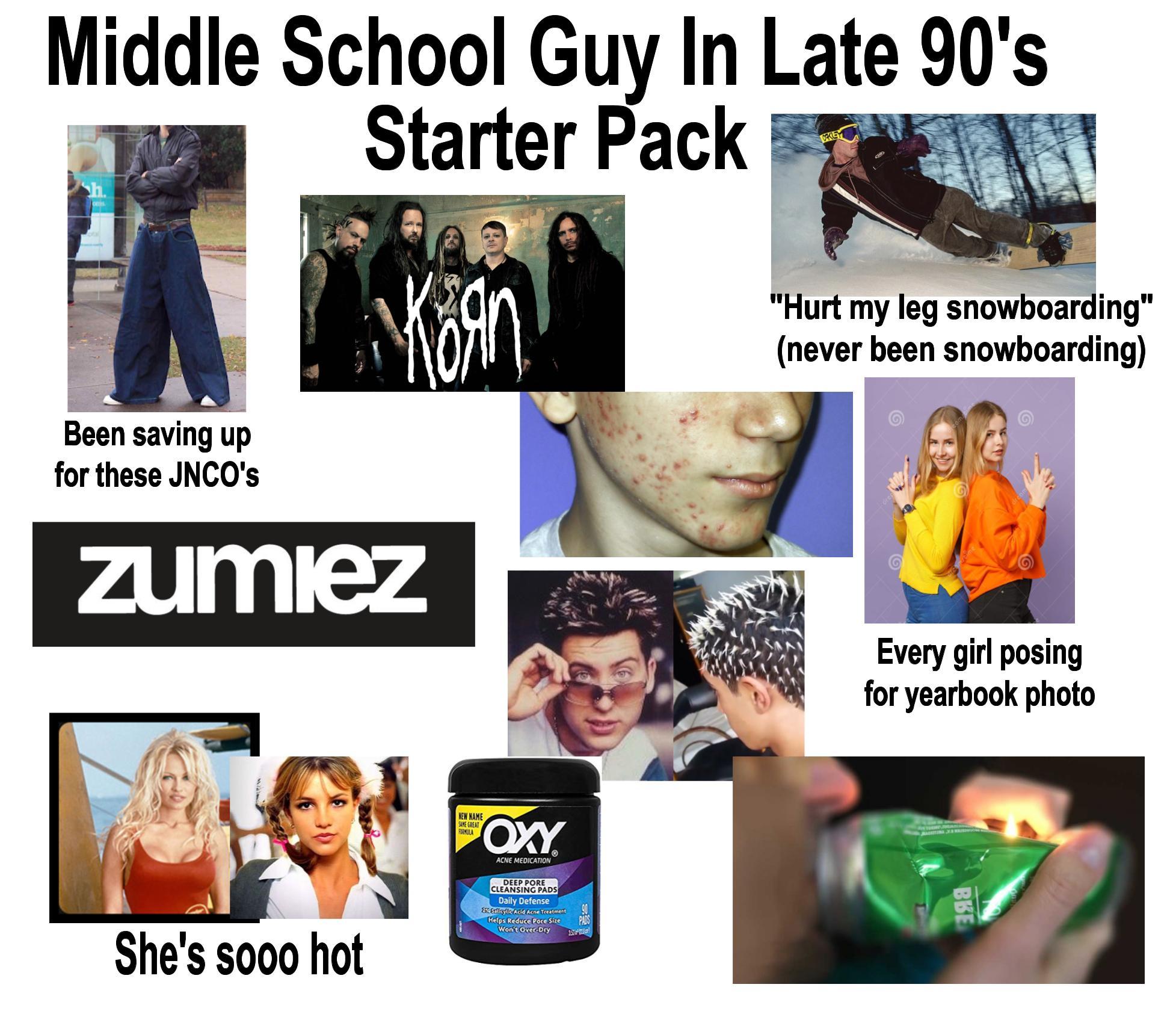 Middle School Guy In Late 90's | /r/starterpacks | Starter Packs | Know ...