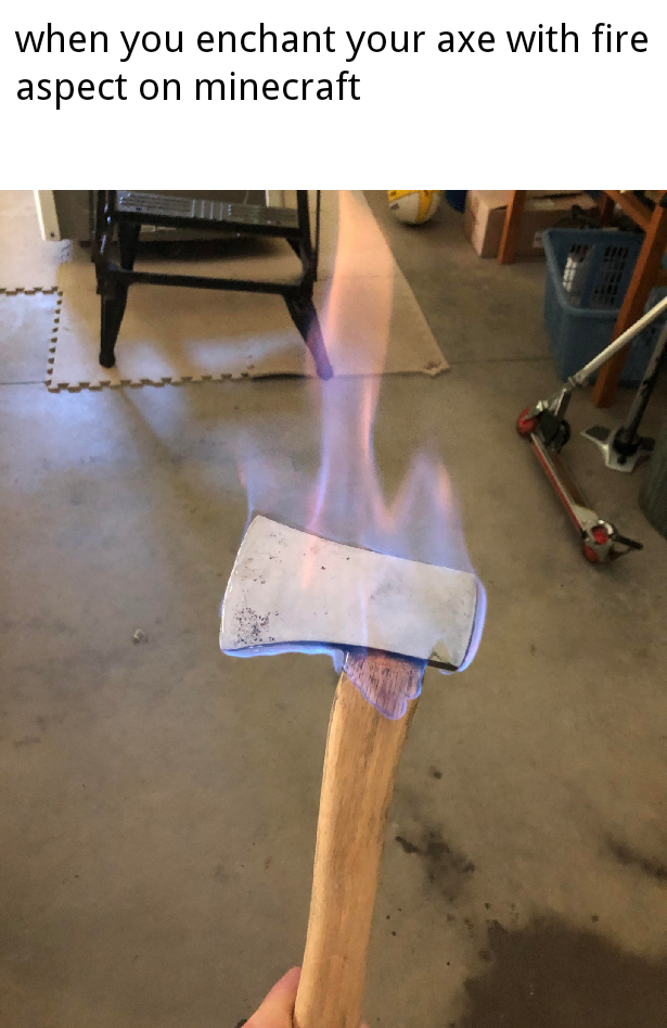 Fire aspect V | /r/MinecraftMemes | Minecraft | Know Your Meme