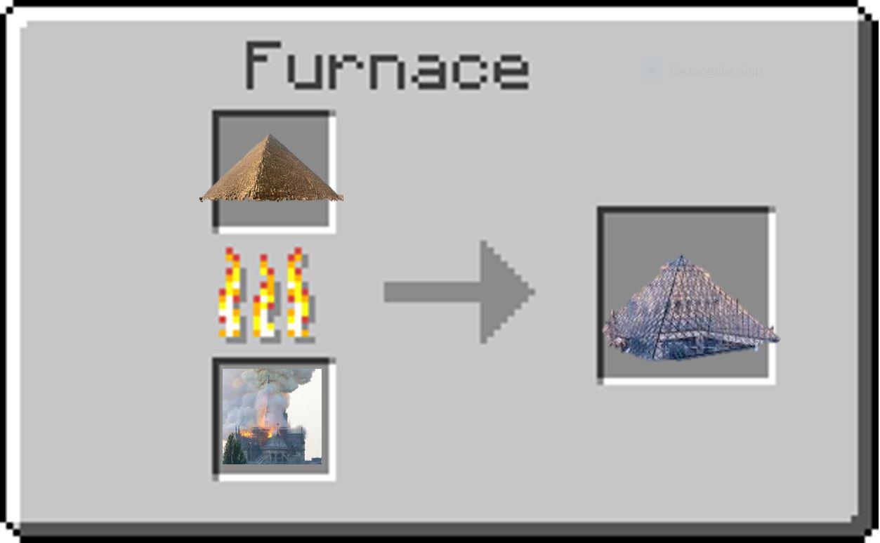 The French just smelted a pyramid | /r/MinecraftMemes | Minecraft ...