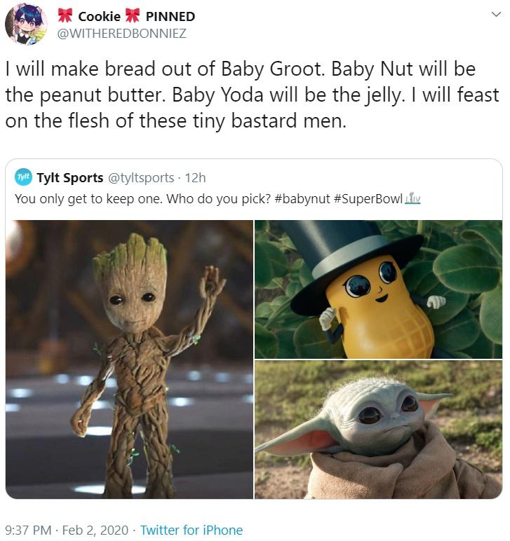 @WITHEREDBONNIEZ' Tweet | Baby Nut | Know Your Meme