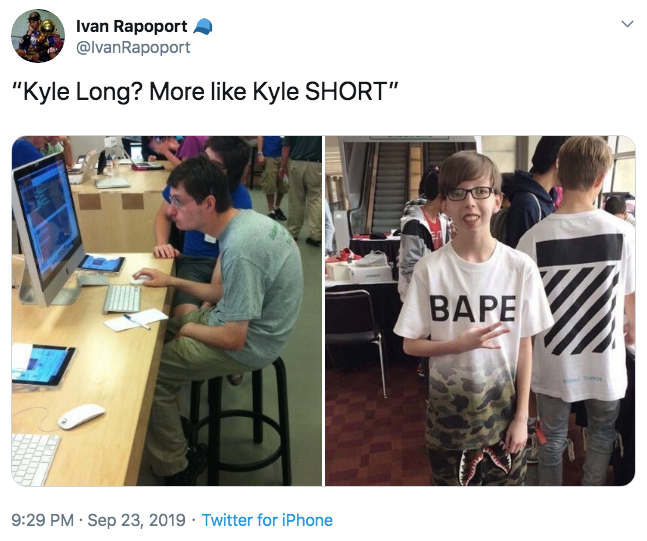 “Kyle Long? More like Kyle SHORT” | Hunched Over at the Apple Store ...