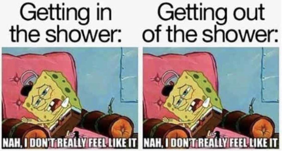 Being in the shower is the best | /r/BikiniBottomTwitter | SpongeBob ...