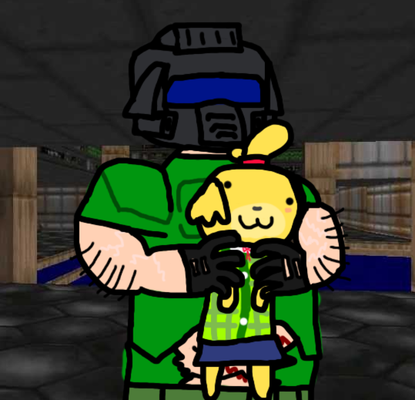 Doom Slayer's new BFF | Doomguy and Isabelle | Know Your Meme
