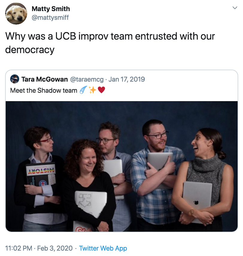 Why was a UCB improv team entrusted with our democracy | Meet the ...